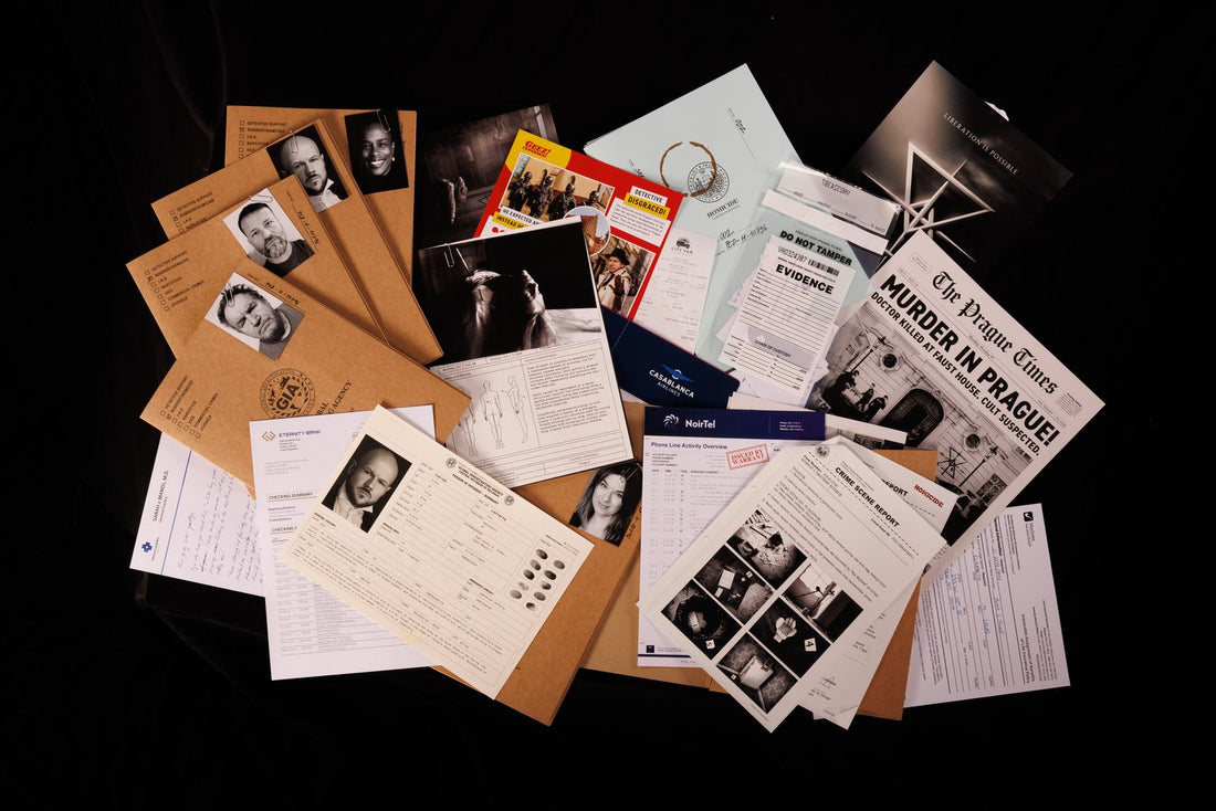 Murder Mystery Kit with Cinematic Video - Delivered (Murder in Prague)